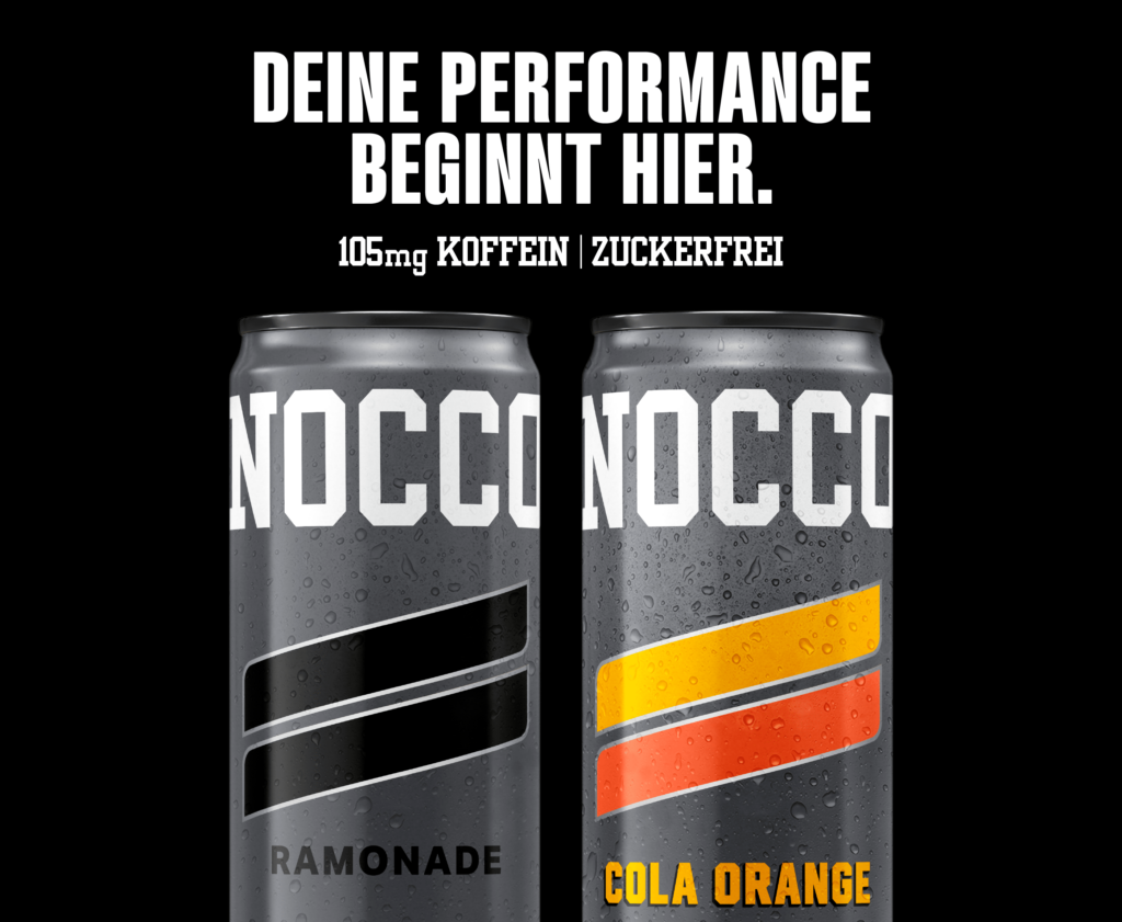TIME TO PERFORM mit NOCCO Ramonade und Cola Orange — NOCCO
